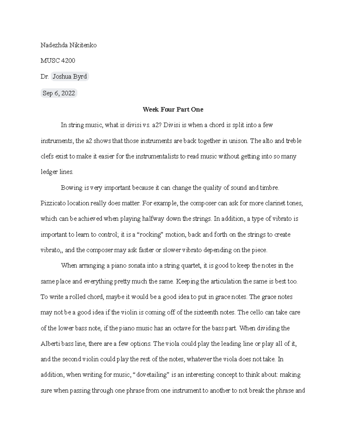 Week 4 - This is a summary of the videos the students are required to ...