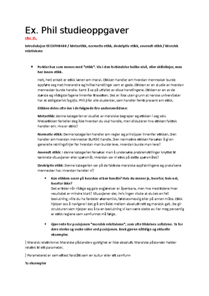 fasit på flervalgsprøve i exphil - Spørsmål 1 Hva mener Platon med at erkjennelse er ...