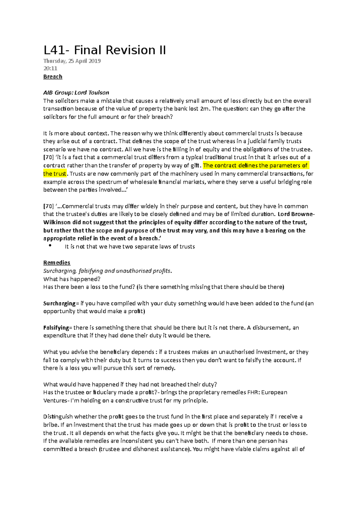 Final Revision Lecture L41 Final Revision II Thursday 25 April 2019 final-revision-lecture-l41-final-revision-ii-thursday-25-april-2019