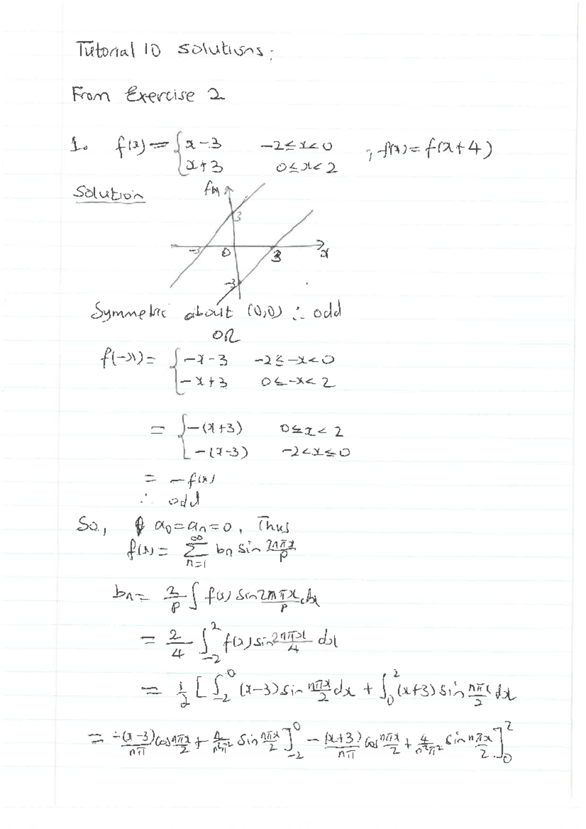 MATE2A2 Tut 10 Solutions 7b28d80a9653eb410bc25460 fd3819f1 - MATEAA2 - Studocu
