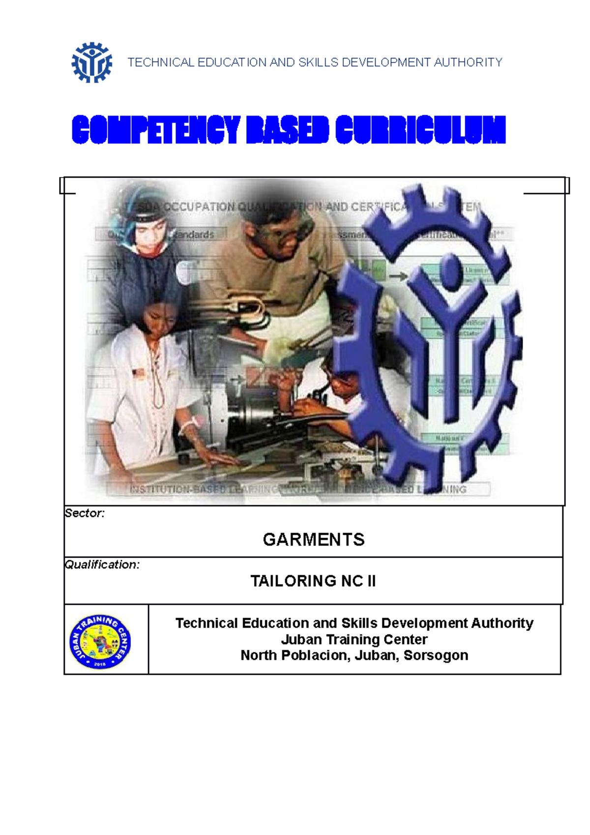 CBC-( Tailoring)Integrated with 21st Century Skills - TECHNICAL ...