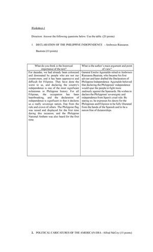 CASE Study - ACTIVITY 2: CASE STUDY 1. What will be the effect of the ...