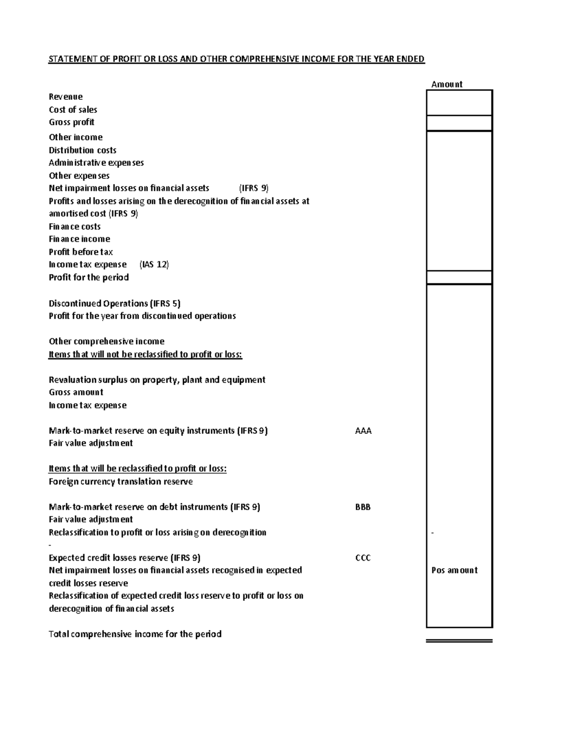 Sploci - Presentation and disclosure - STATEMENT OF PROFIT OR LOSS AND ...