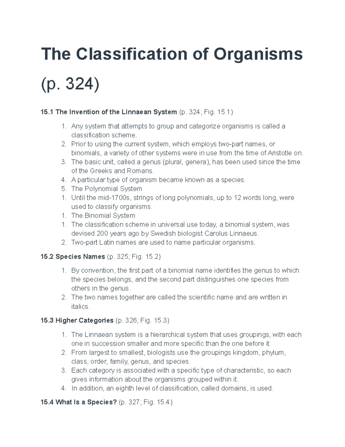 Bio chp 15 - Intro to biology lecture chapter notes - The ...