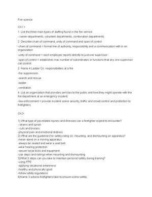 Fire science assignment 1 - Describe a traumatic fire and what caused ...