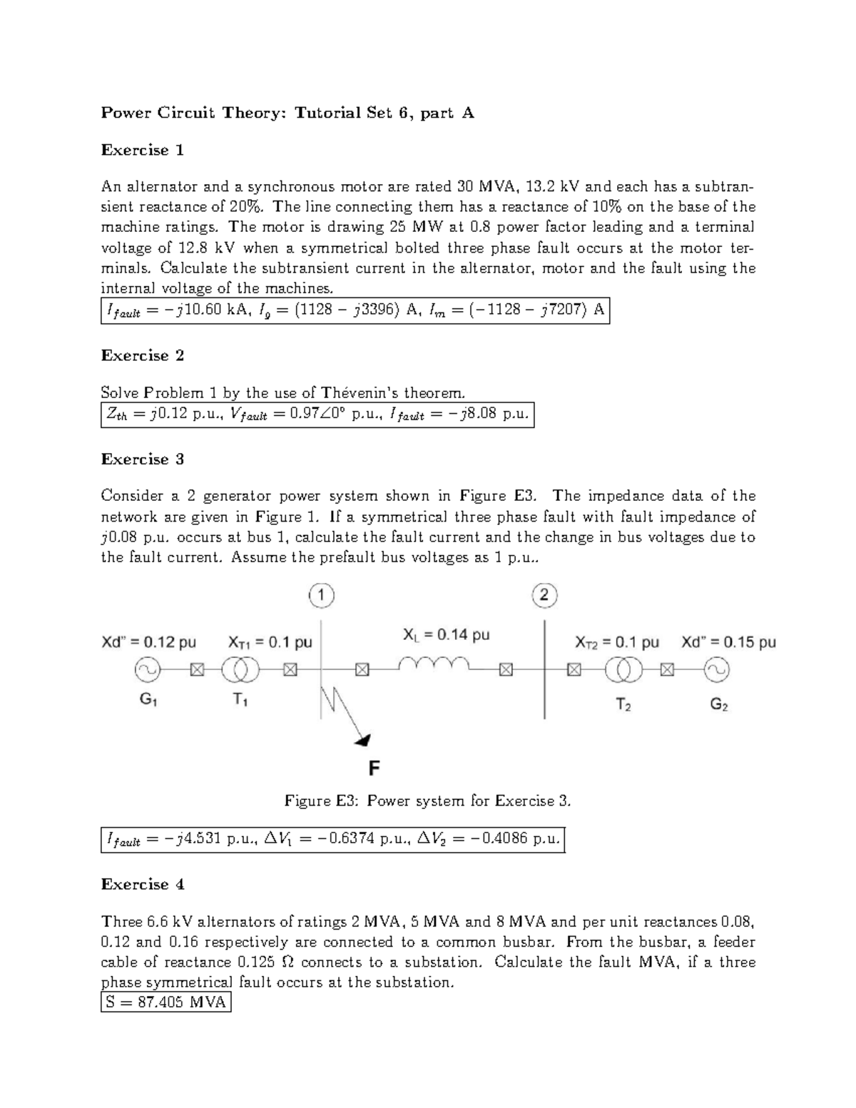 Tutorial 6A v2 - kmnjkn k kj kj - Power Circuit Theory: Tutorial Set 6 ...
