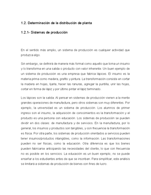SISTEMAS DE PRODUCCION POR PROYECTOS - Producción Producción es el acto ...