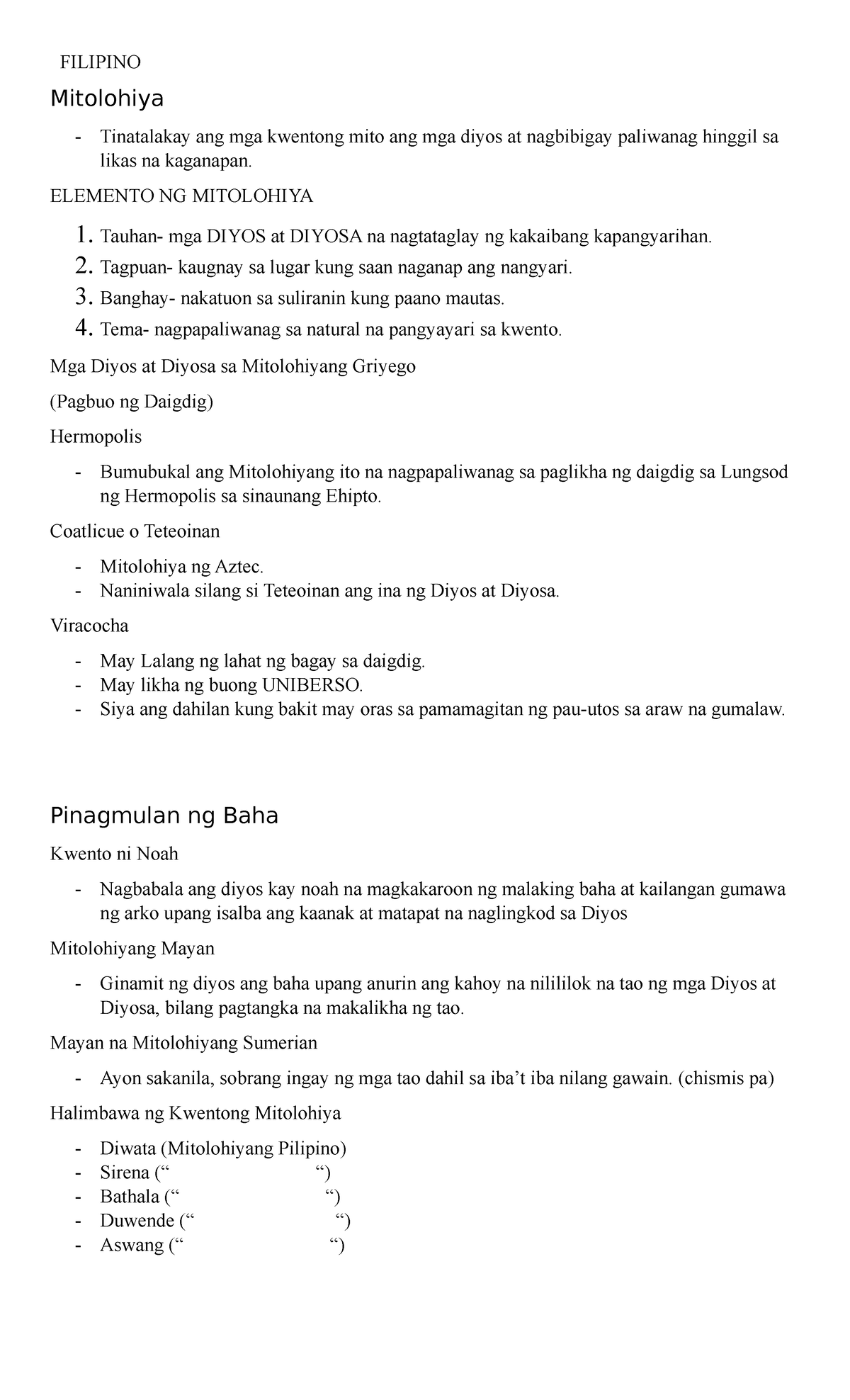 Filishishable - This is filipino lectures - FILIPINO Mitolohiya ...