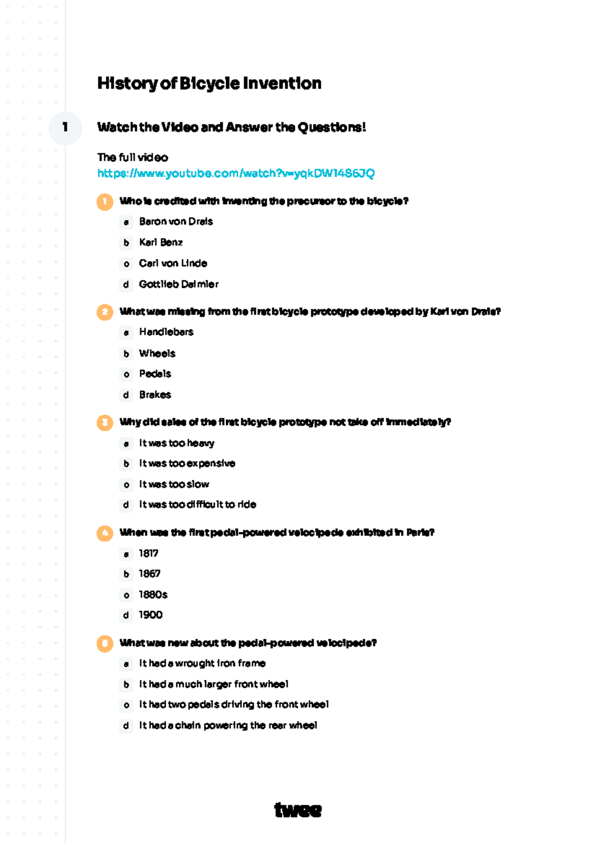 Twee - History of Bicycle Invention - History of Bicycle Invention The ...