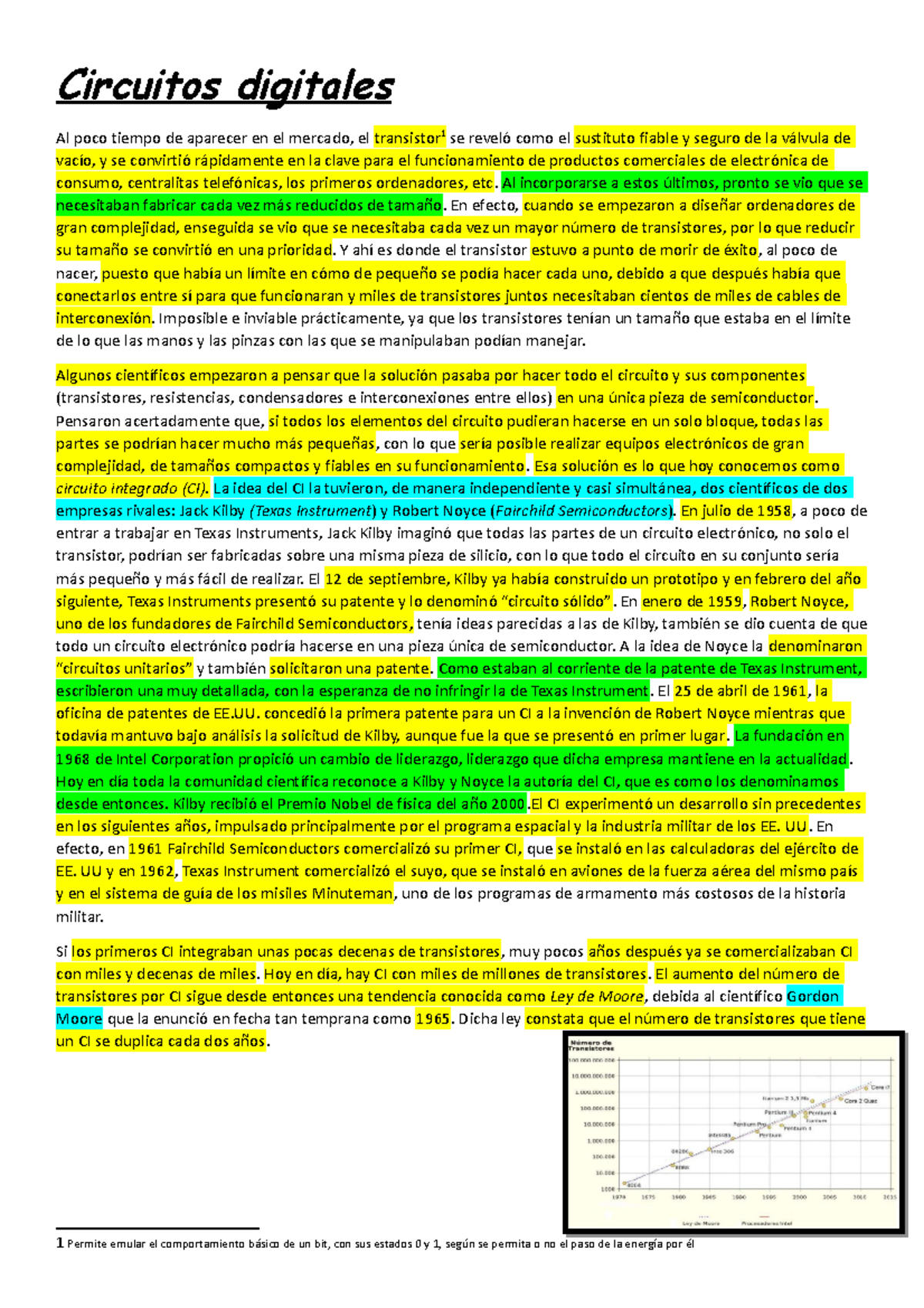 Circuitos digitales-M1-2 - Circuitos digitales Al poco tiempo de aparecer en el mercado, el ...