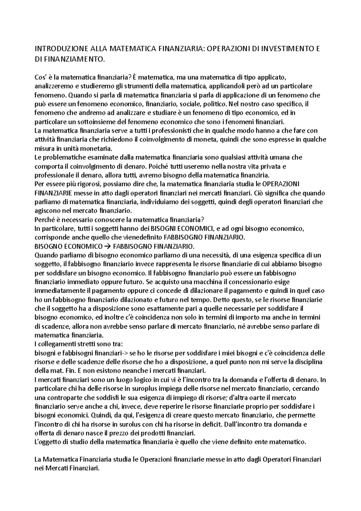 Paola Fersini - Fondamenti di Informatica e Matematica - UniSanRaffaele ...