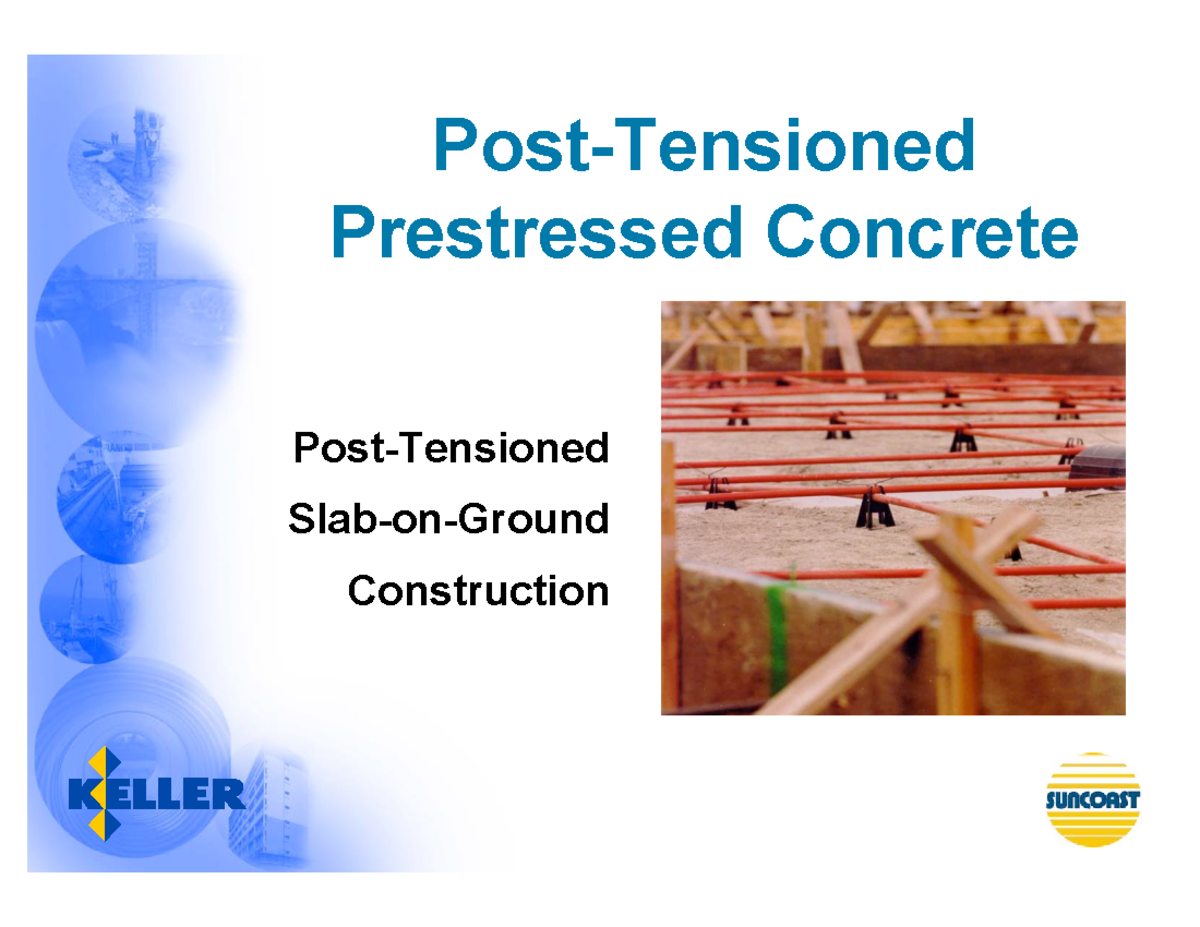 Post-Tensioned Prestressed Concrete - Post-Tensioned Prestressed ...