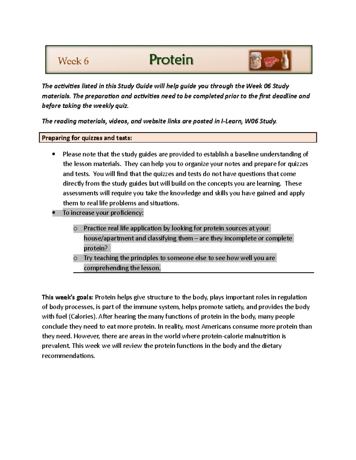 Nutr150 W06 Study Guide-1 - The activities listed in this Study Guide ...