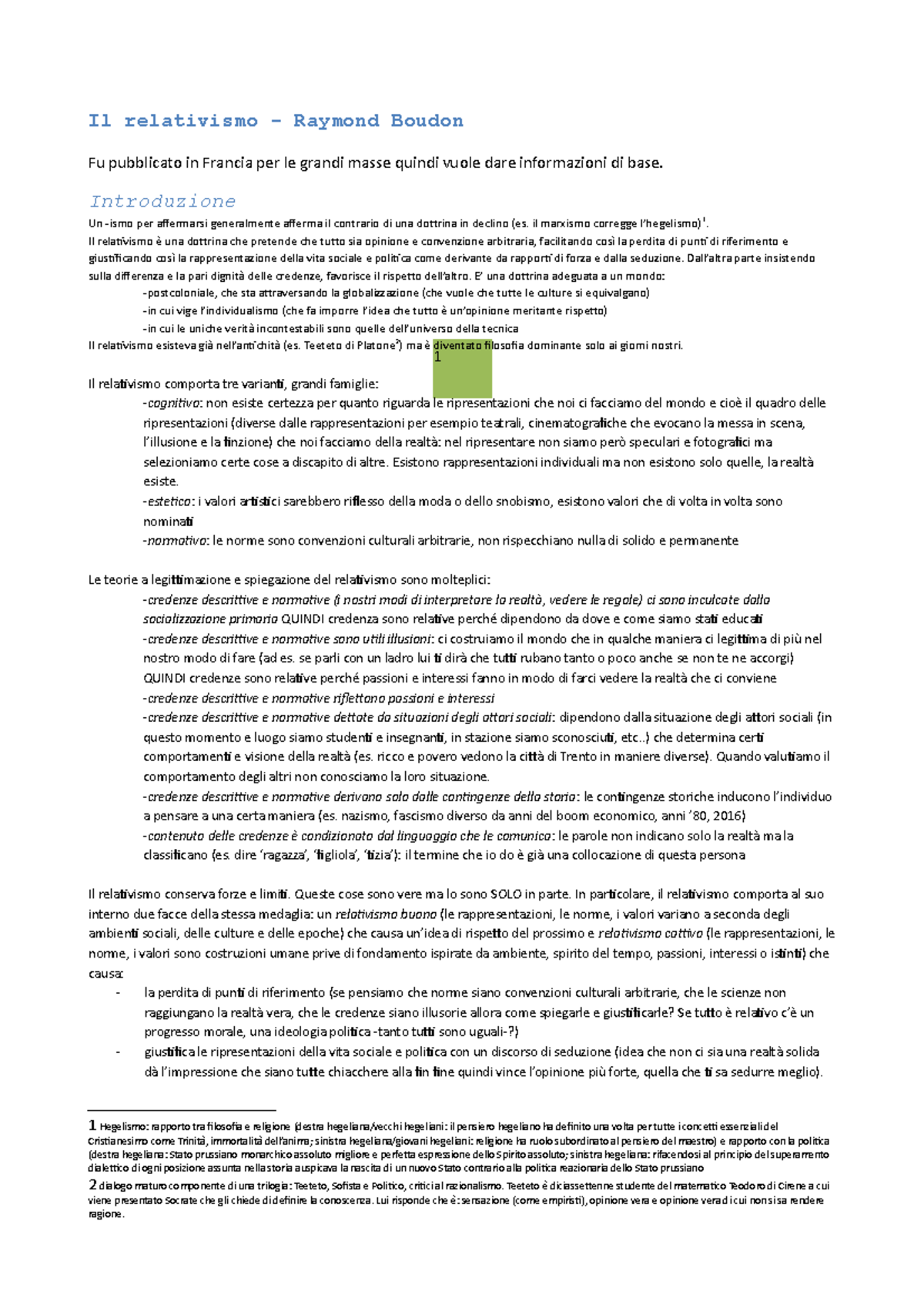 Il Relativismo - Raymond Boudon - Introduzione Un -ismo per affermarsi ...