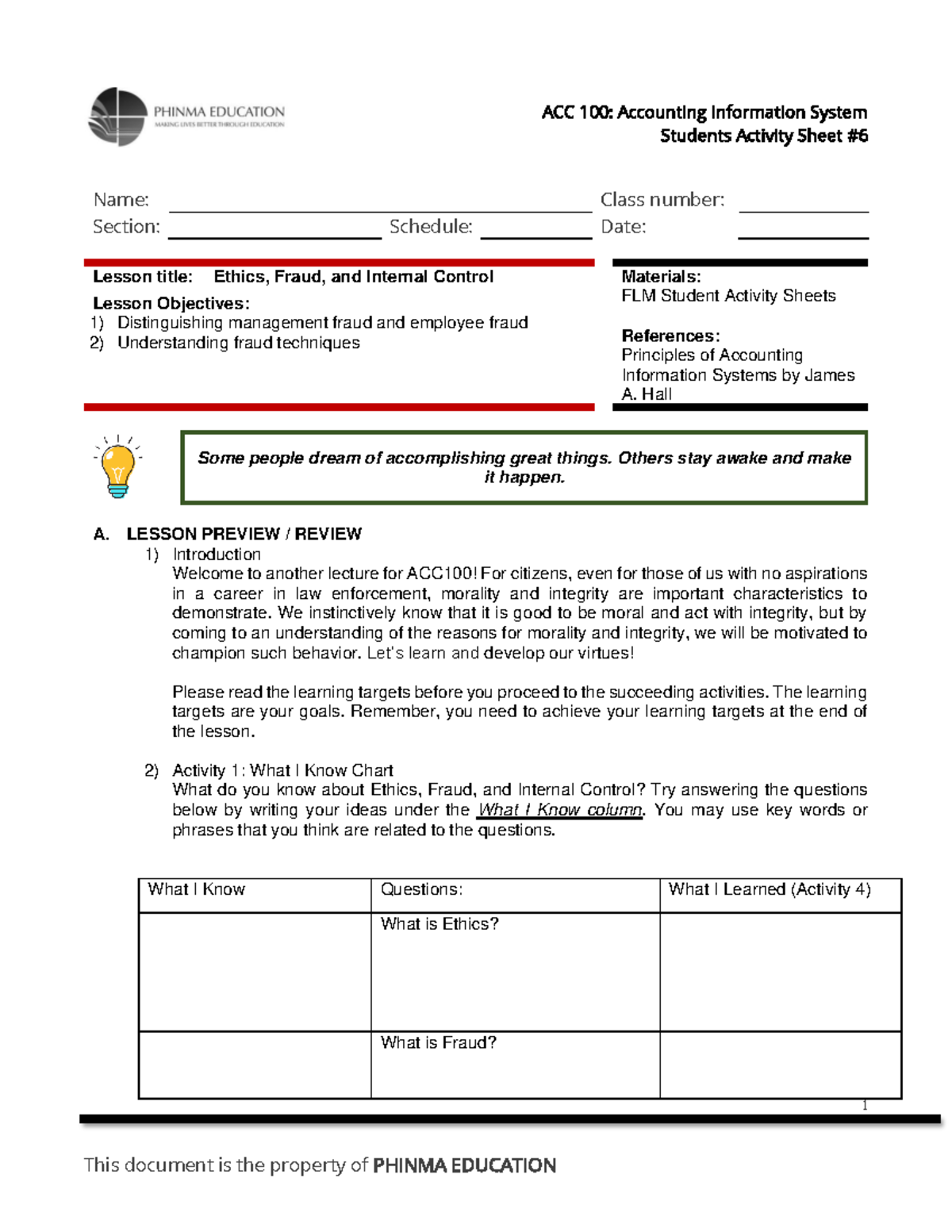 ACC026 Module#6 - Those modules are from Accountancy modules - Students ...