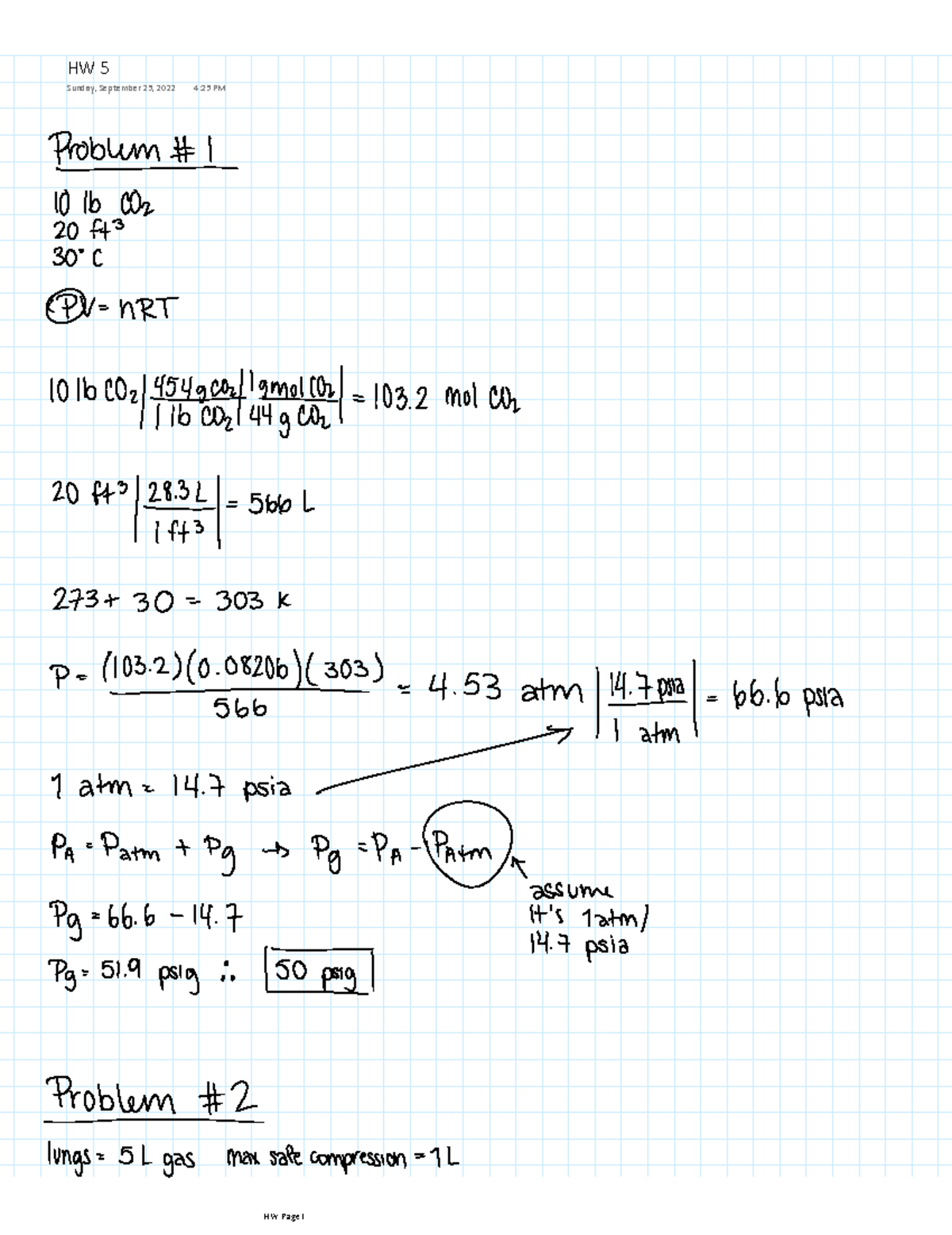HW 5 - BMED 2210 - HW 5 Sunday, September 25, 2022 4:25 PM - Studocu
