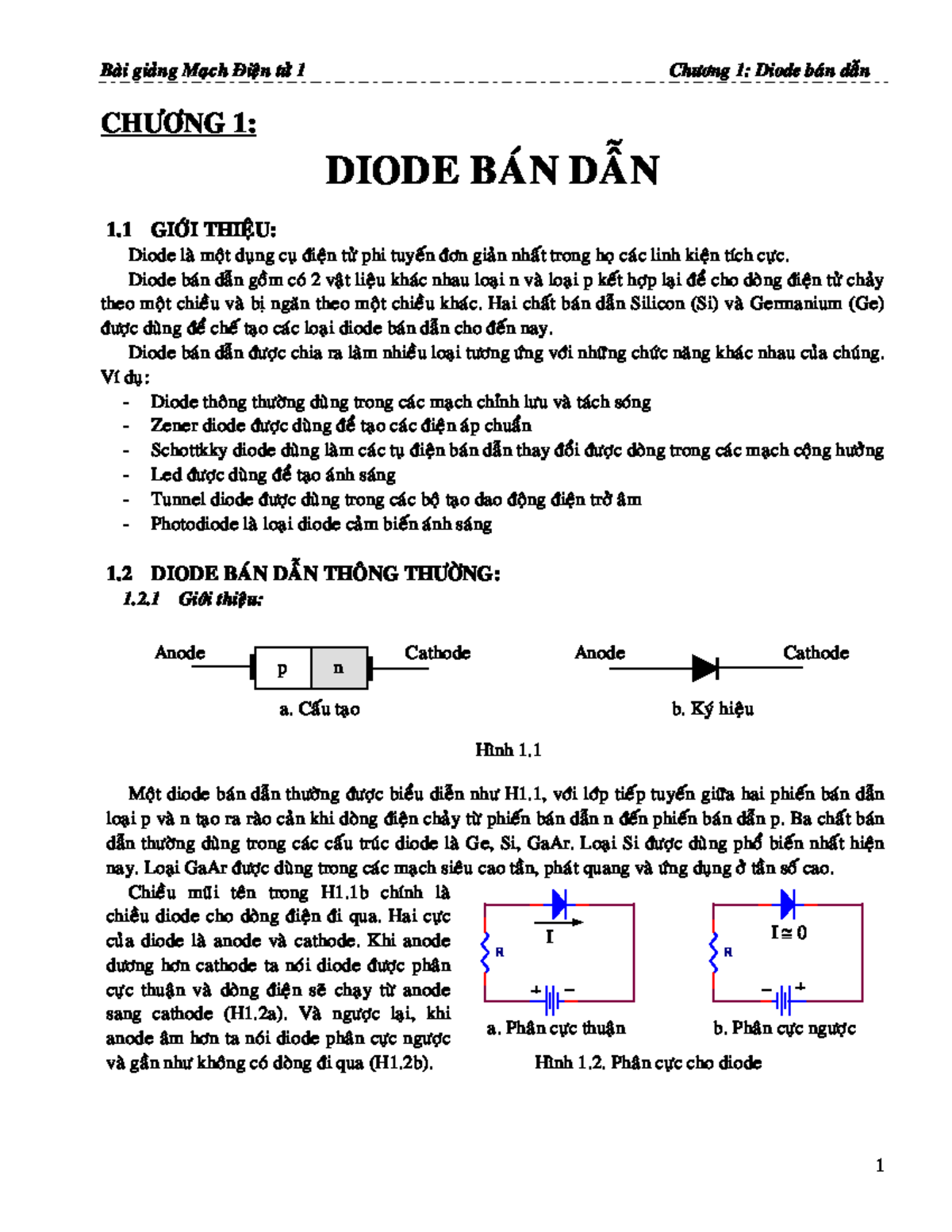 Bai giang MDT 1 - thiet ke mach dien tu 1 ...