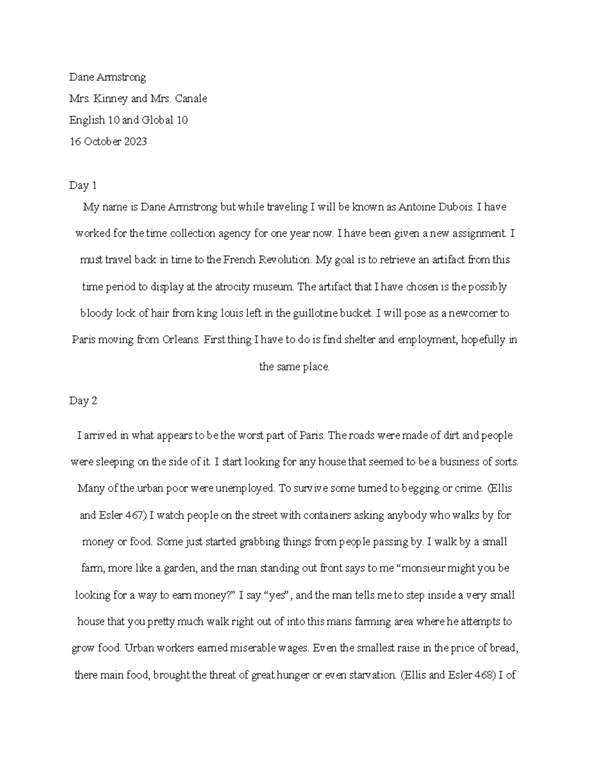 French Recolution atrocity - Dane Armstrong Mrs. Kinney and Mrs. Canale ...