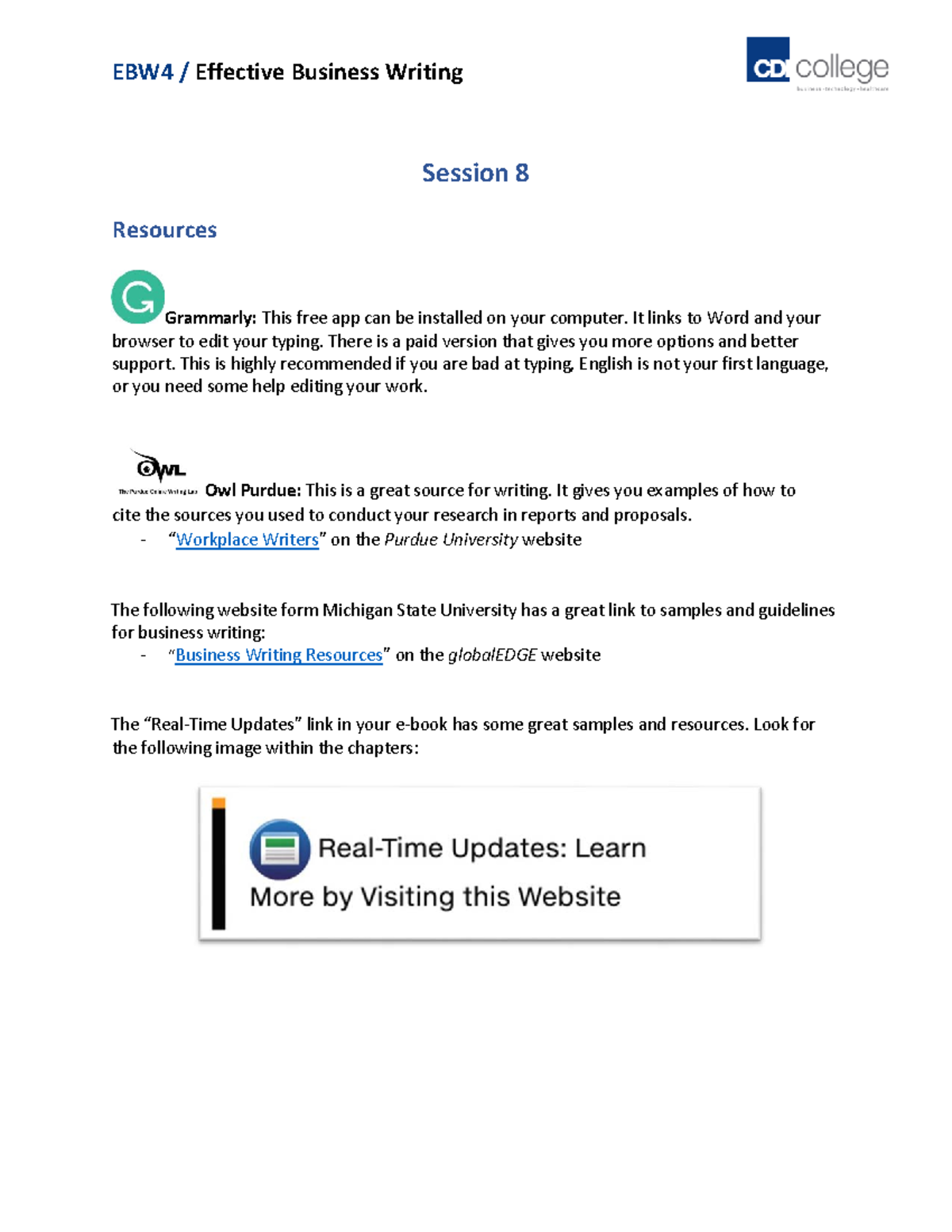 EBW4 v1-1 Session 8 Handout 2023-0809 - EBW4 / Effective Business ...