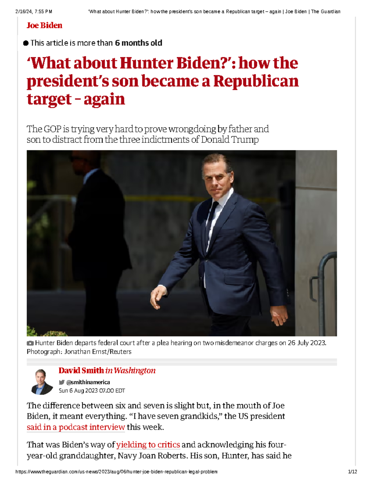 ‘What about Hunter Biden ’ how the president’s son became a Republican ...