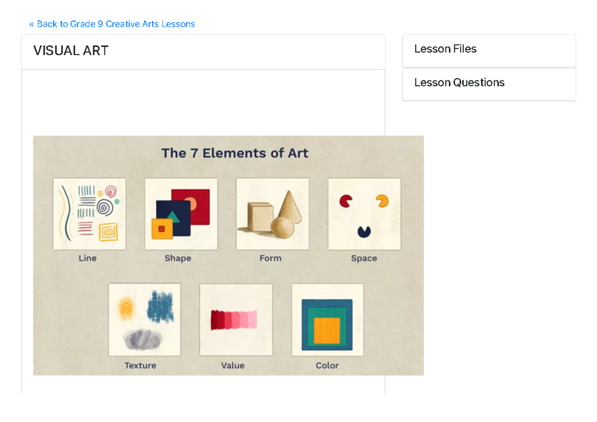 Creative Arts - Grade 9 - Apollo Portal - « Back to Grade 9 Creative ...