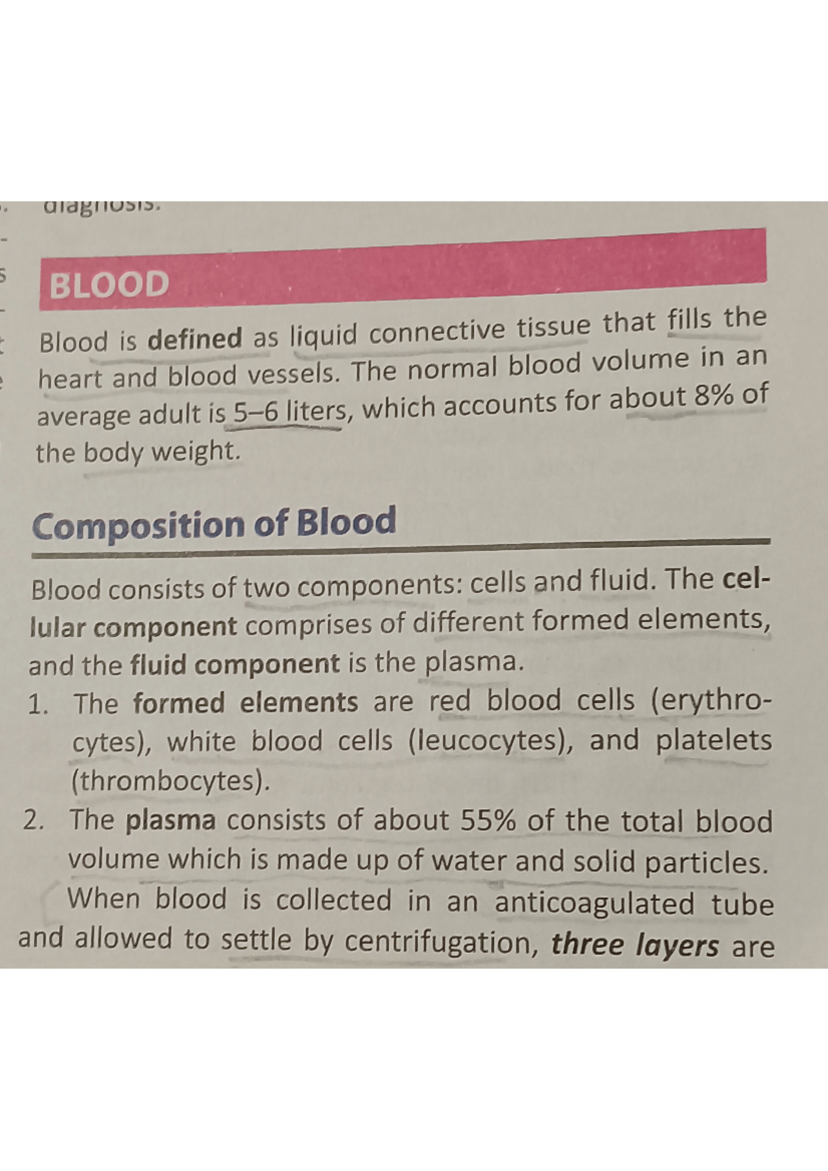 Blood in physiology 1 - Physiology - Studocu