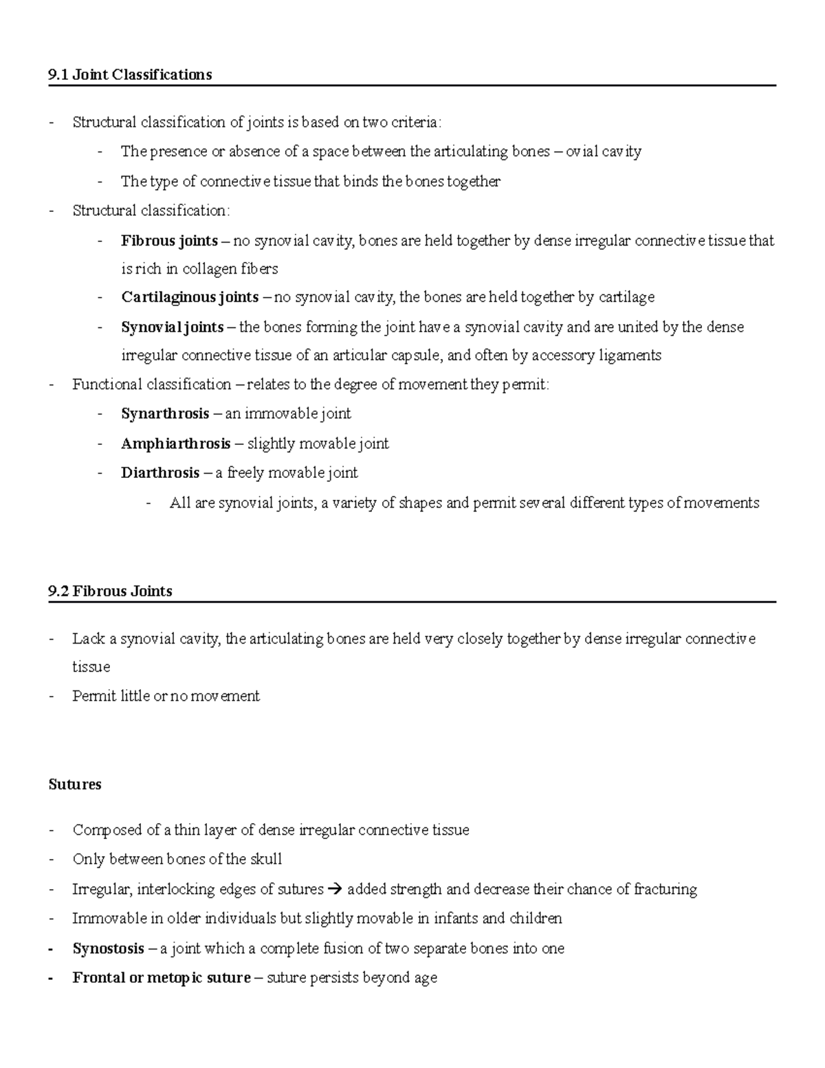 Chapter 9 - Lecture notes 9 - 9 Joint Classifications Structural ...