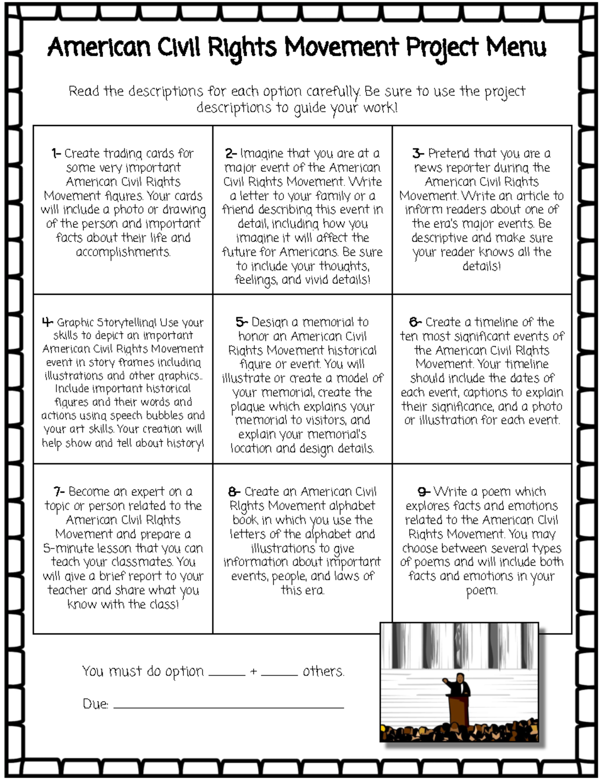 Sarah Landers - Civil Rights Project - American Civil Rights Movement ...