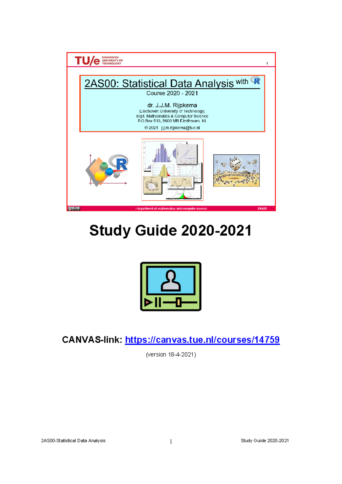 2AS00 study guide with questions and answers for the course statistical ...