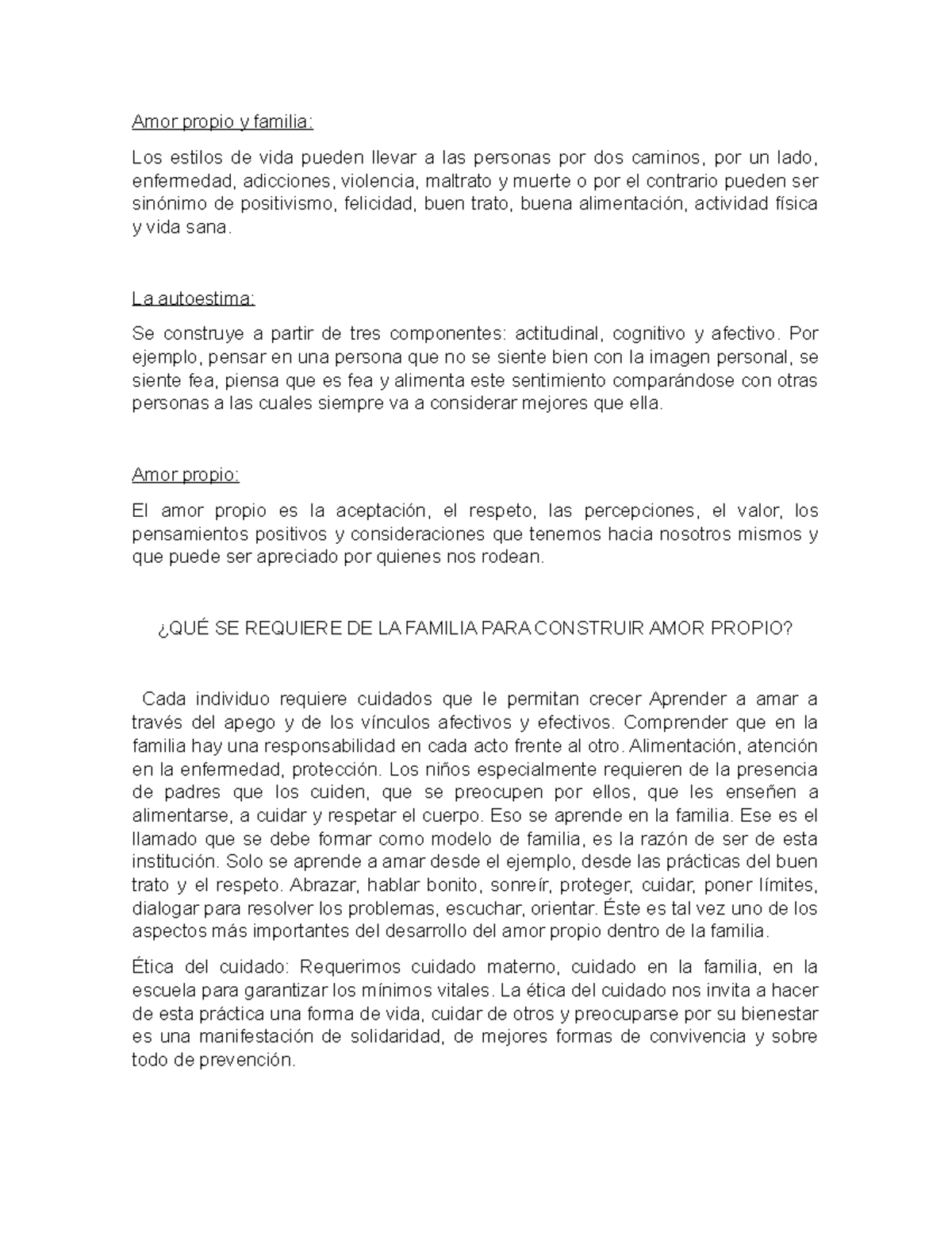 Blog greismar - informacaion - Amor propio y familia: Los estilos de ...