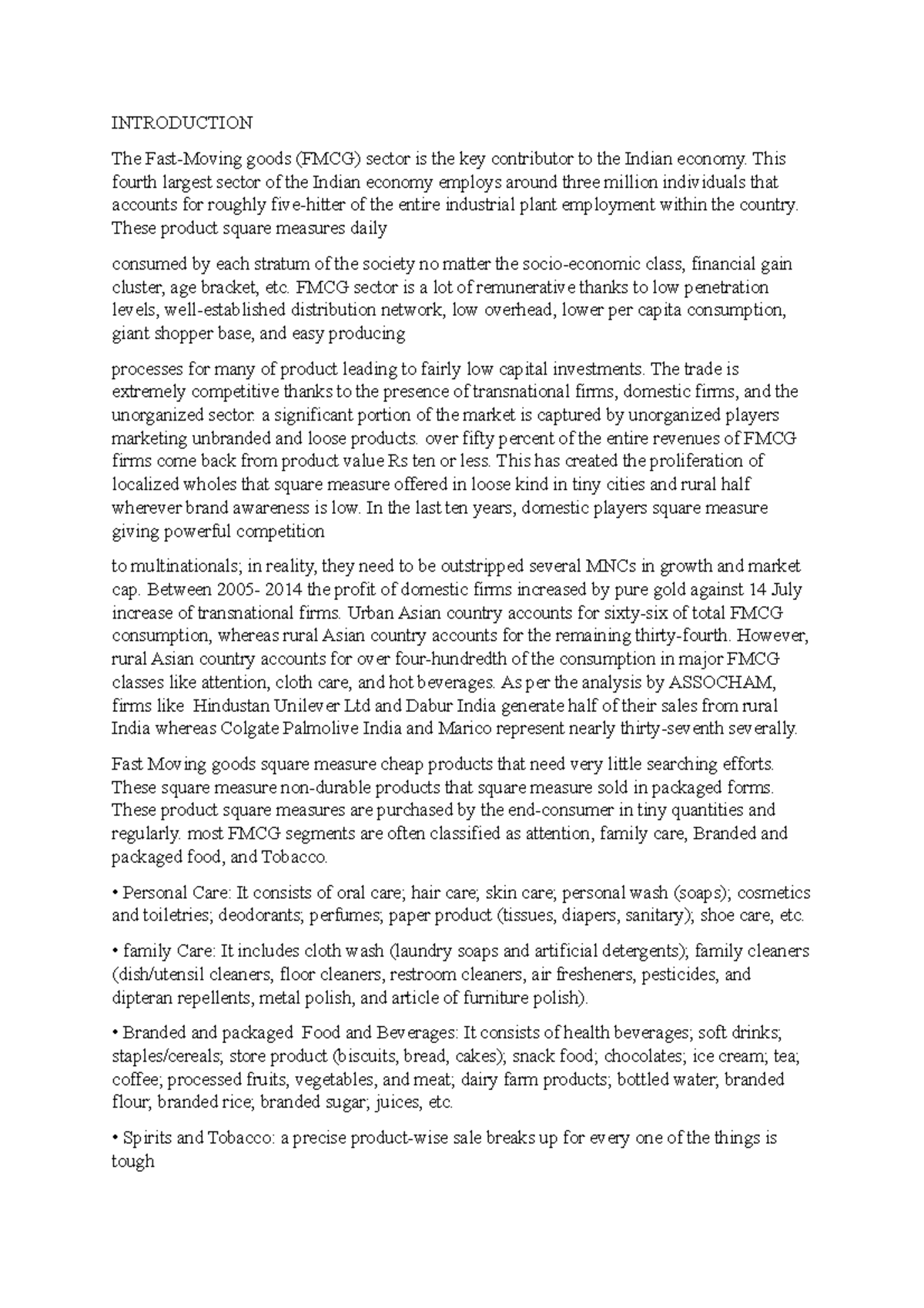 ITC document - ITC HR Policies and Background of company - INTRODUCTION ...