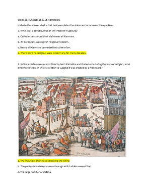 Week 11 - Chapter 12 Homework - Week 11 - Chapter 12 Homework Indicate ...