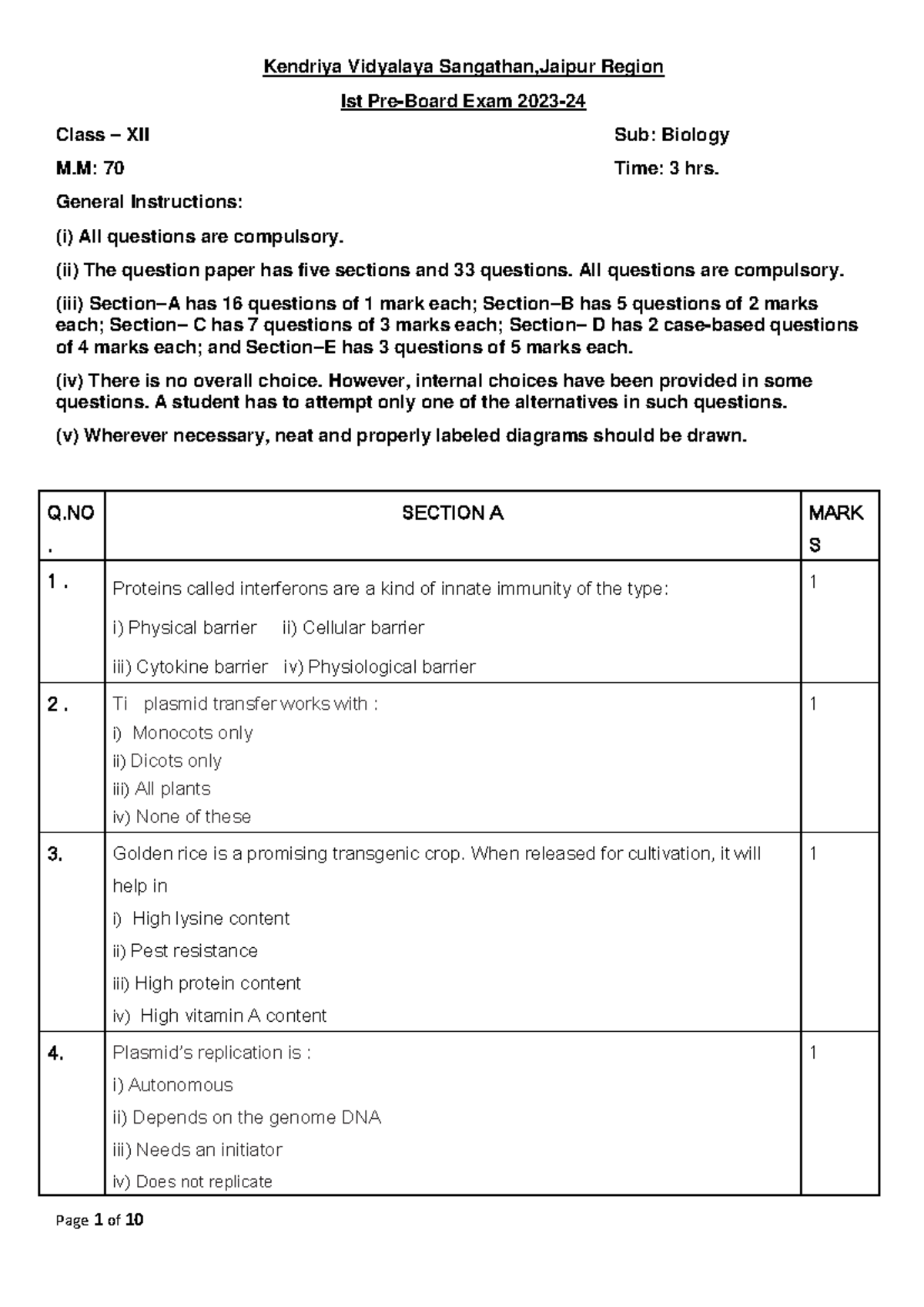 PB1 XII BIO QP SET C - practice paper very high possibility of question ...