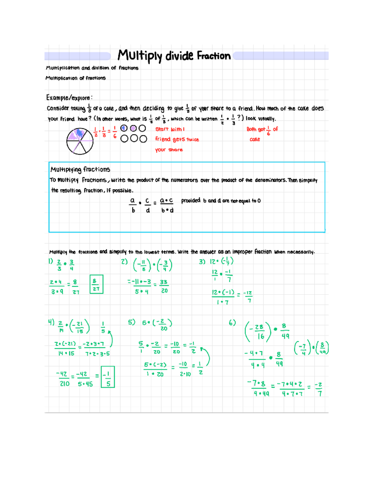 Multiply Divide Fraction - MATH 1300 - Studocu