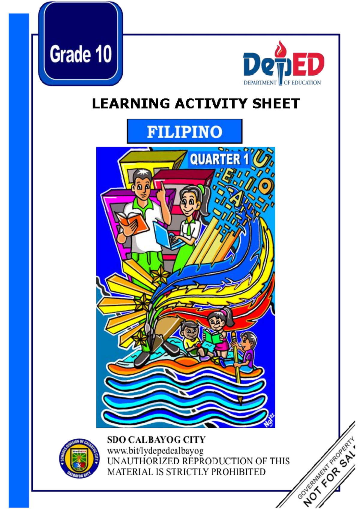 LAS Q1 Filipino 10 - hbkjsd - LEARNING ACTIVITY SHEET TALAAN NG ...