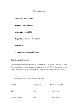Historia Y EvolucióN DE LA Gestion DE Memoria - Victor Encarnacion ...