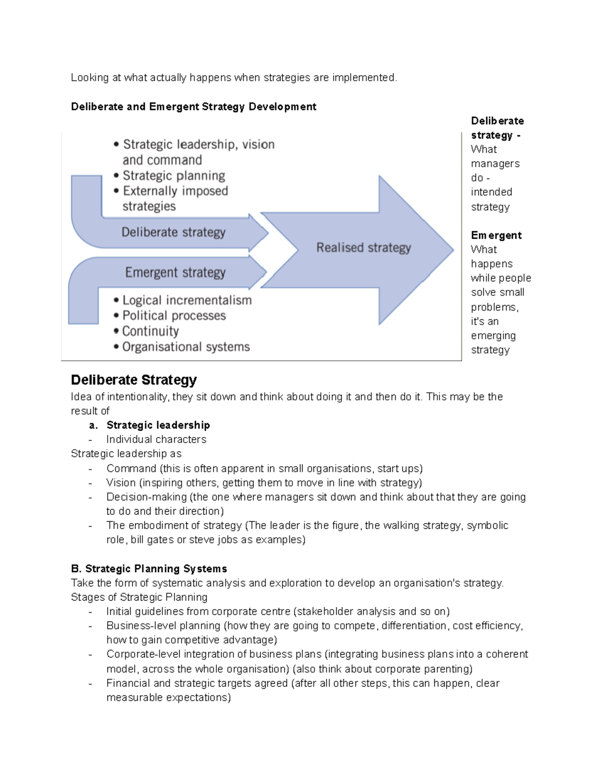 9. Strategy Development Processes - Looking at what actually happens ...