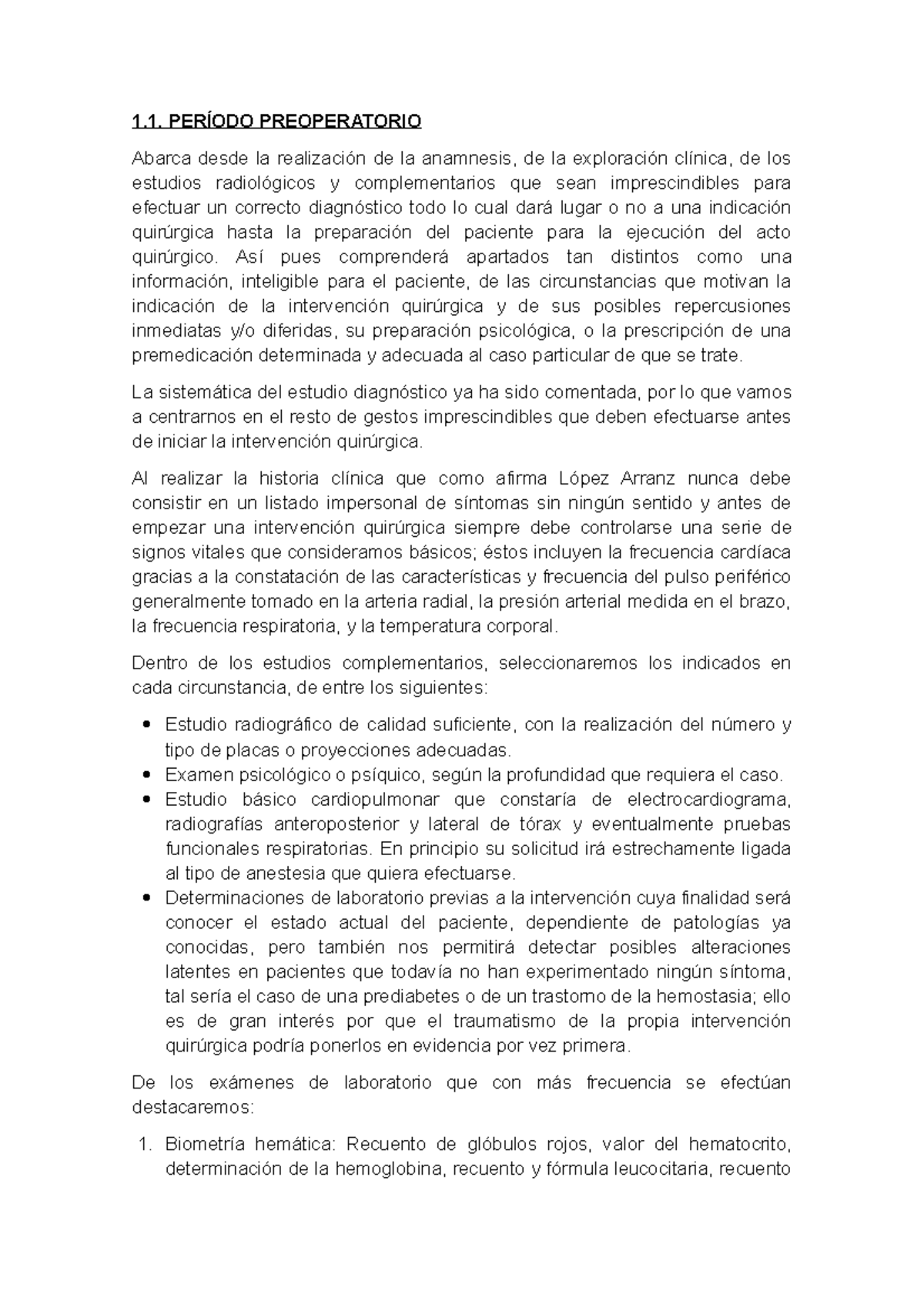 Periodo preoperatorio completo Periodo preoperatorio completo - 1 ...