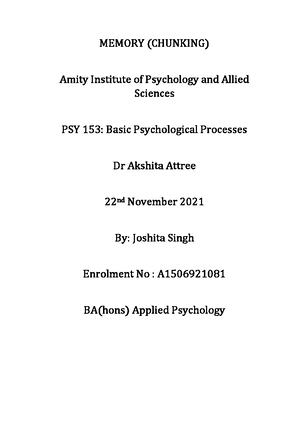 Chapter 2 Revision Worksheet 1 - CHAPTER 2- SELF AND PERSONALITY ...