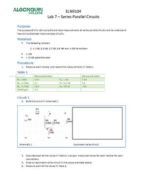 Lab 31 - Diode Characteristics - Lab 31 – Diode Characteristics ELN9192 ...