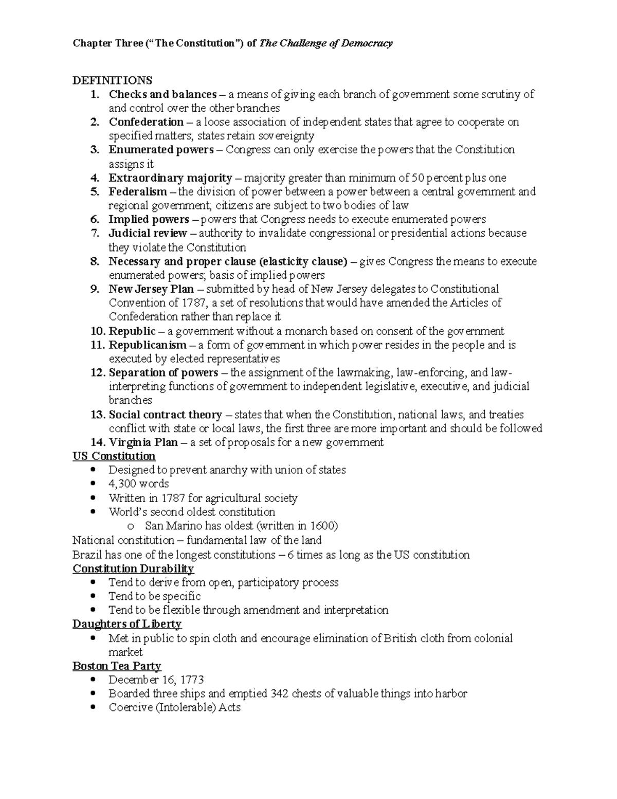 Chapter 3 challenges of democracy - Chapter Three of The Challenge of ...