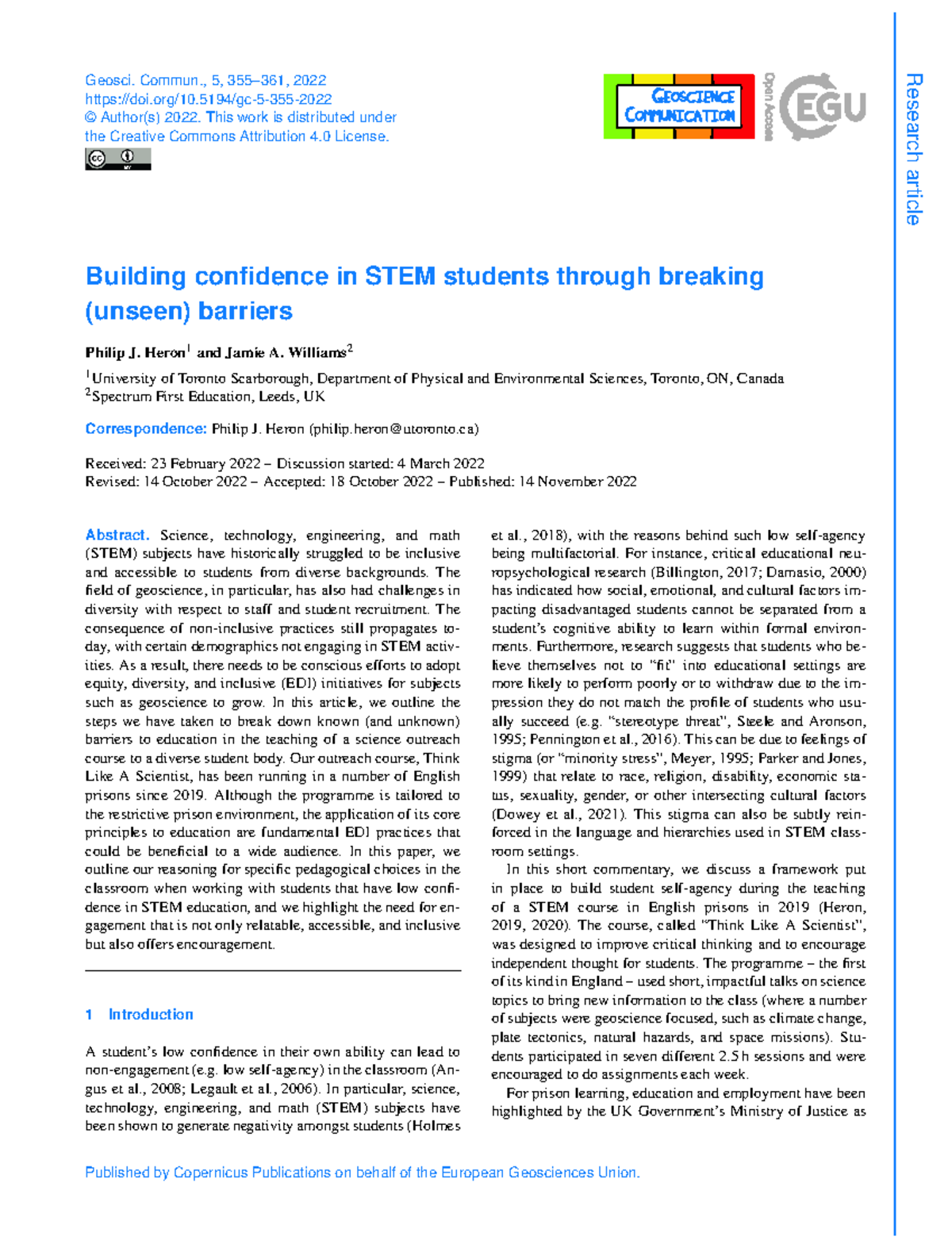 Gc 5 355 2022 - research - Geosci. Commun., 5, 355–361, 2022 doi/10. ...