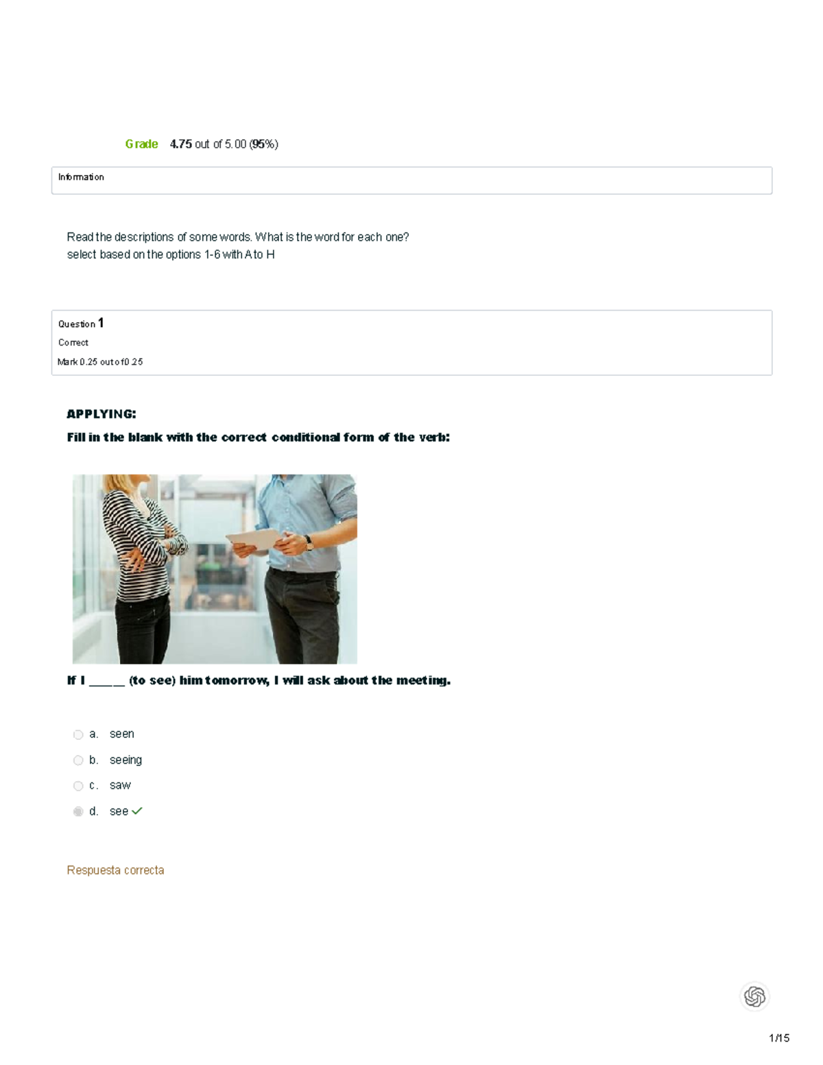 Unit 1 Activity Attempt review Aulas Virtuales - Started on Saturday ...