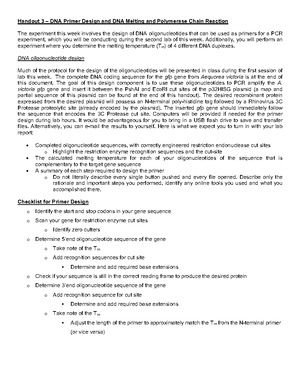 Handout 2 - Ronning - 1 Handout 2 Protocol: Purification of Lysozyme ...