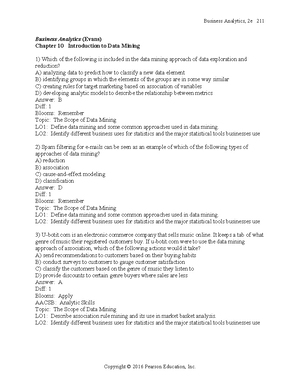 Test Bank chapter 5 - Operation management - KFUPM - Studocu
