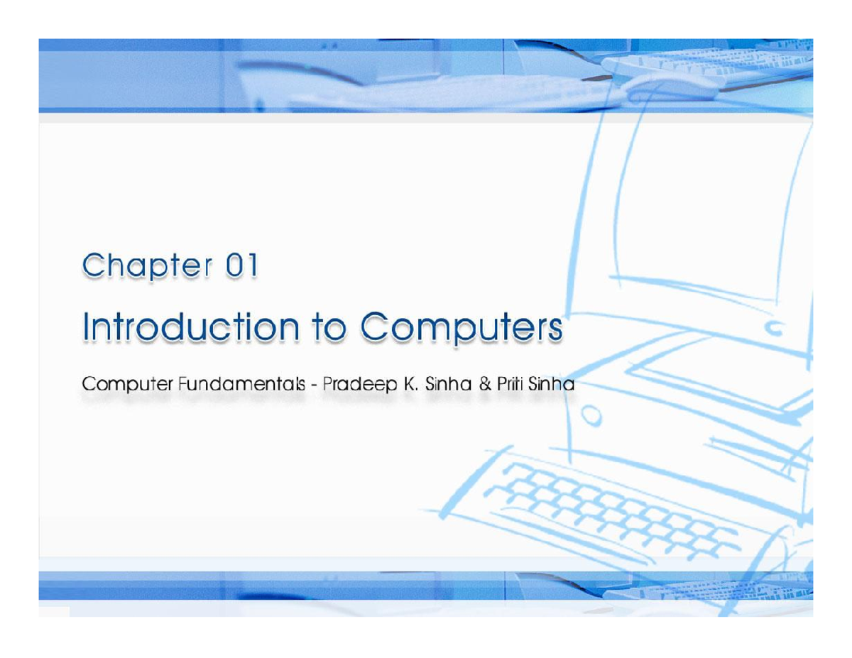 Computer Fundamentals - Learning Objectives Learning Objectives In this ...