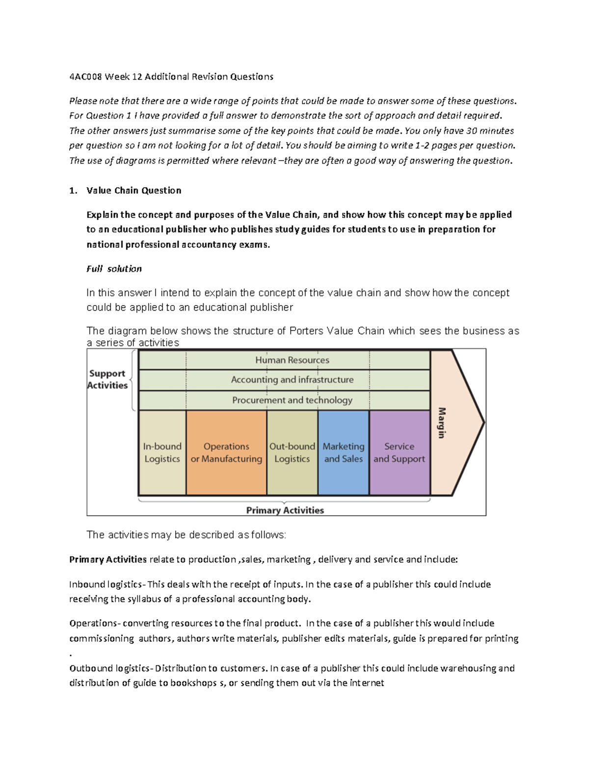 Revision Questions Warning Tt Undefined Function 32 4ac008 Week 12 Additional Revision
