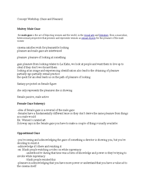 Test 1 Study Guide - Communicating Gender: Exam 1 Study Guide Carey ...