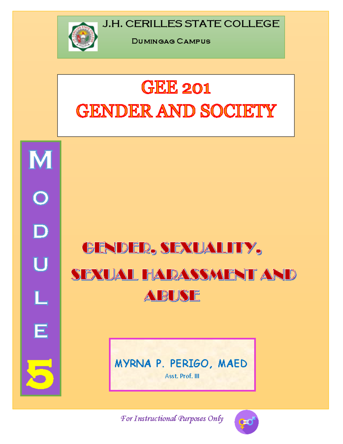 Module 5 It J Cerilles State College Dumingag Campus 5 Myrna P Perigo Maed Asst Prof Iii
