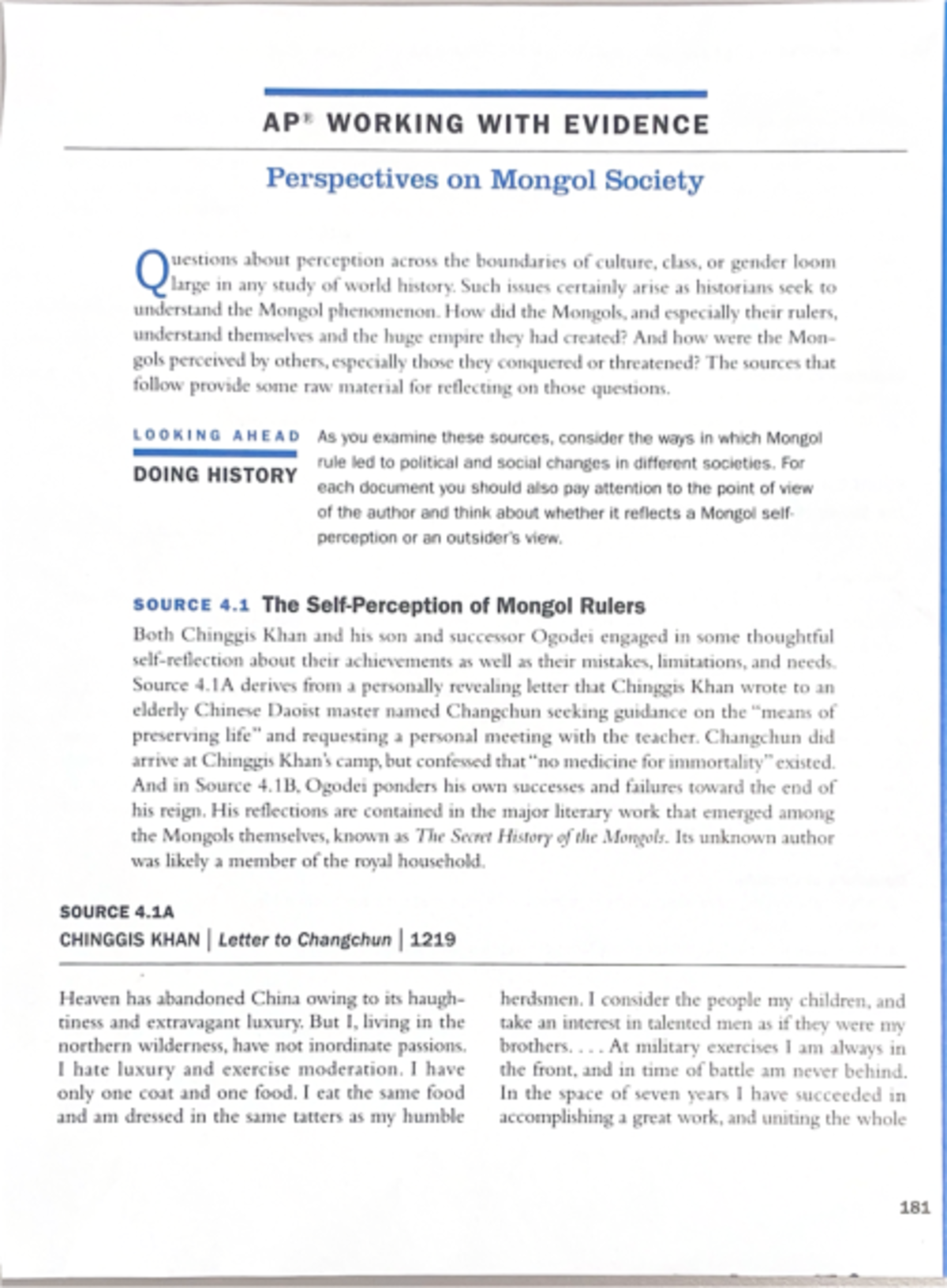 Perspectives on Mongol Society - Such issues certainly arise as ...